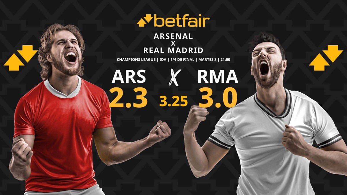 Arsenal FC vs. Real Madrid CF: horario, dónde ver, pronósticos y cuadro