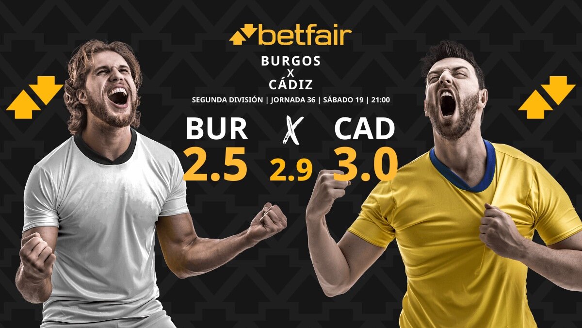 Burgos CF vs. Cádiz CF: horario, dónde ver, pronósticos y clasificación