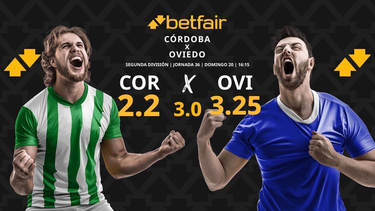 Córdoba CF vs. Real Oviedo: horario, dónde ver, pronósticos y clasificación