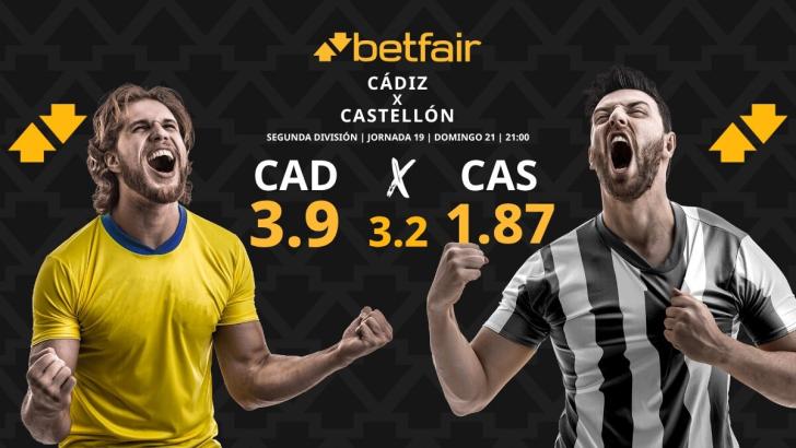 Cádiz CF vs. CD Castellón: horario, dónde ver, pronósticos y clasificación