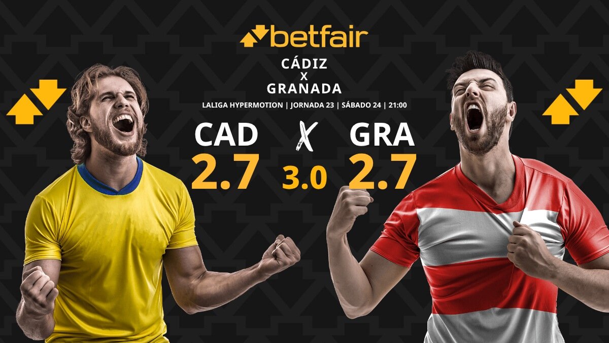 Cádiz CF vs. Granada CF: horario, dónde ver, pronósticos y clasificación