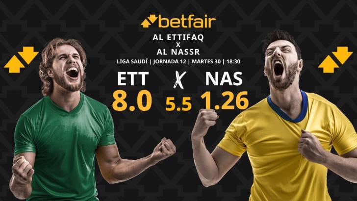 Al Ettifaq vs. Al Nassr: horario, dónde ver, pronósticos y clasificación